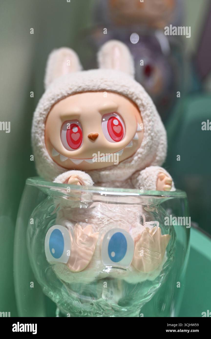 LABUBU in Shenzhen LABUBU product display at the POP MART shop in the ...