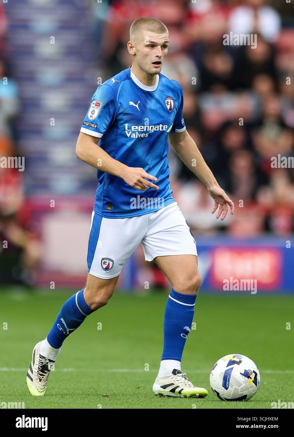 Chesterfield's Ryan Stirk during the Sky Bet League Two match at Pallet ...