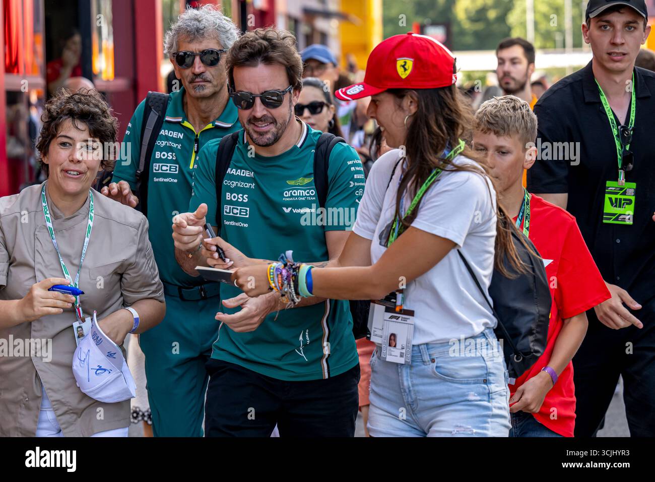 Monza, Italy, 07 Sep 2025, Fernando Alonso, from Spain competes for ...
