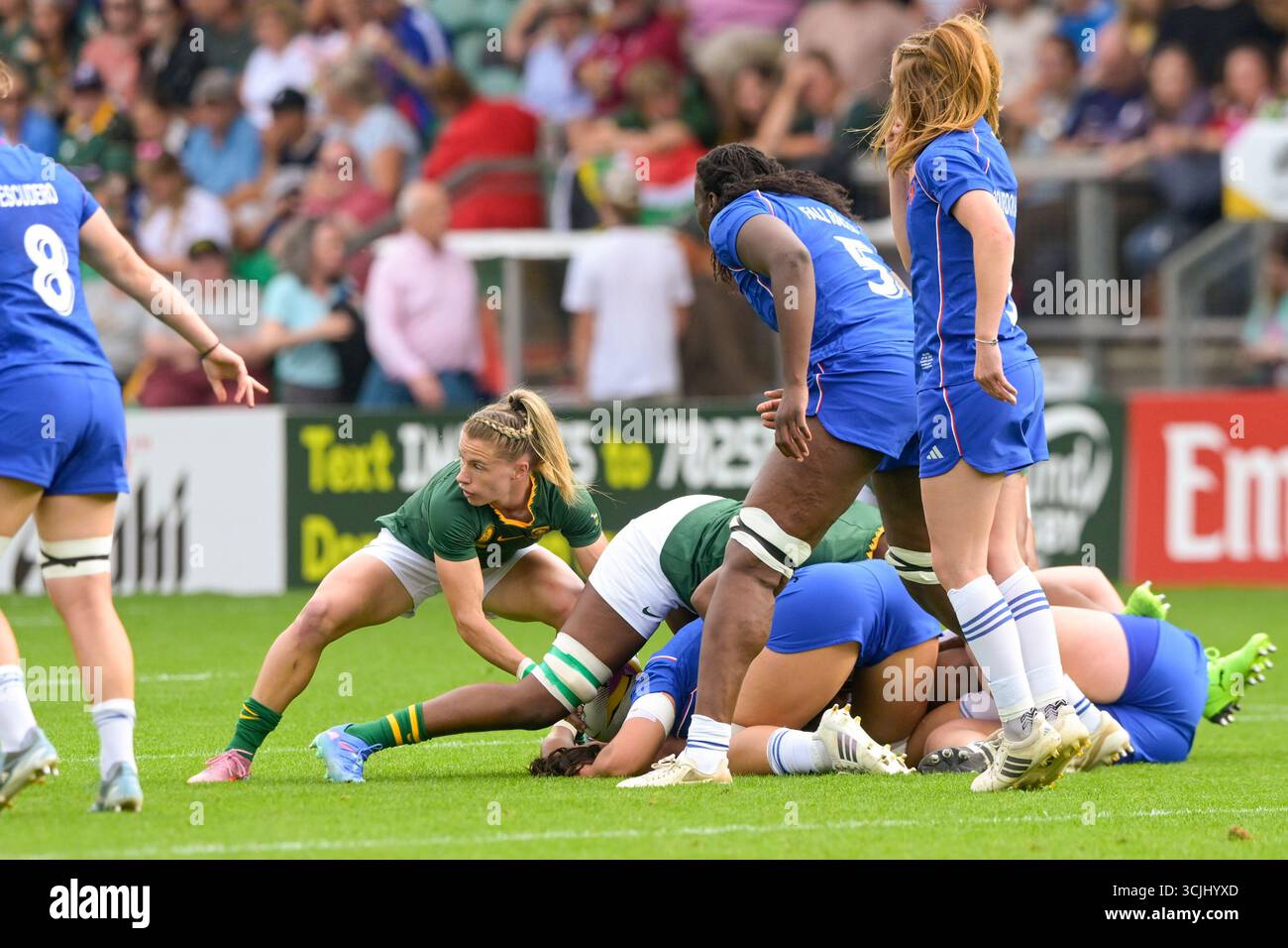 Women’s Rugby World Cup South Africa vs France match at Franklin ...