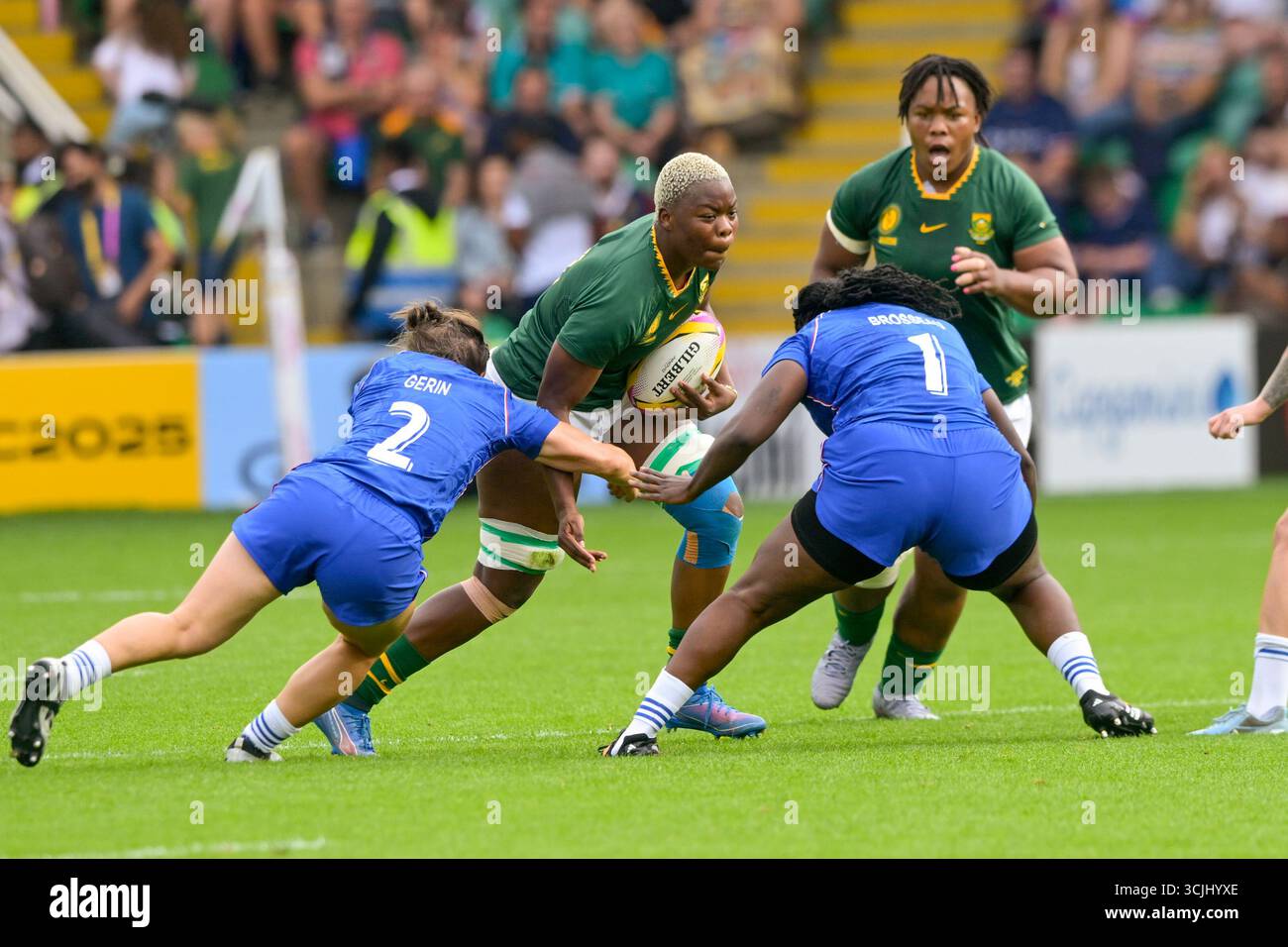Women’s Rugby World Cup South Africa vs France match at Franklin ...