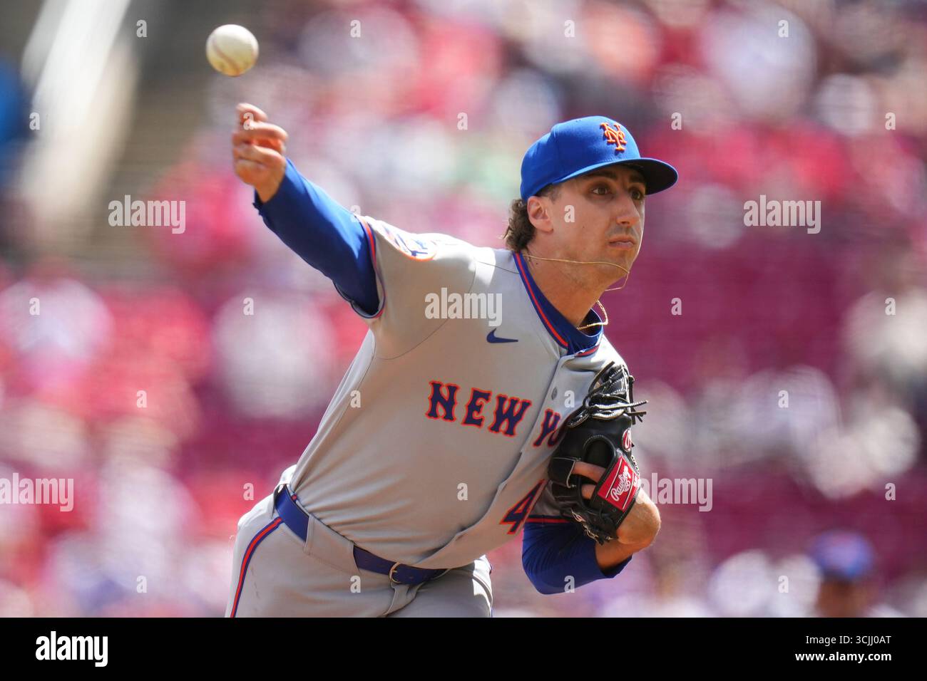 New York Mets pitcher Brandon Sproat throws during the first inning of a baseball game against ...