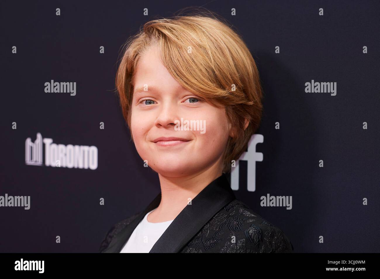 Actor Jacobi Jupe is photographed on the red carpet for the film ...