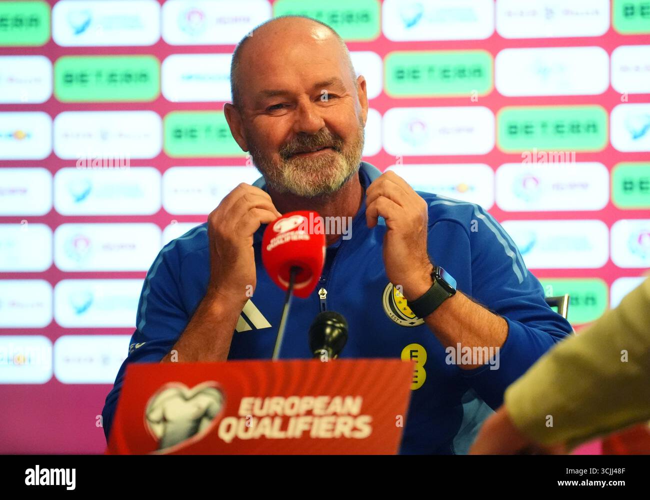 Scotland manager Steve Clarke during a press conference at the ZTE ...