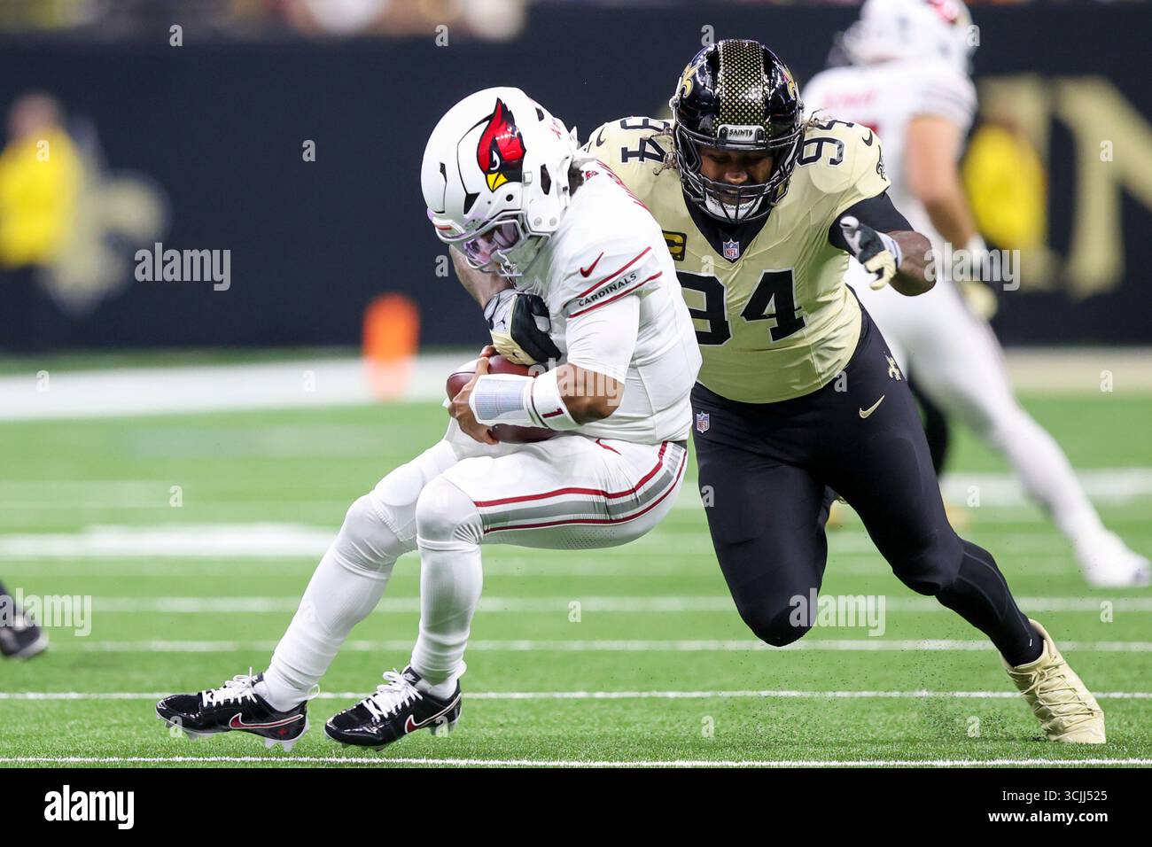 New Orleans Saints defensive end Cameron Jordan (94) sacks Arizona ...