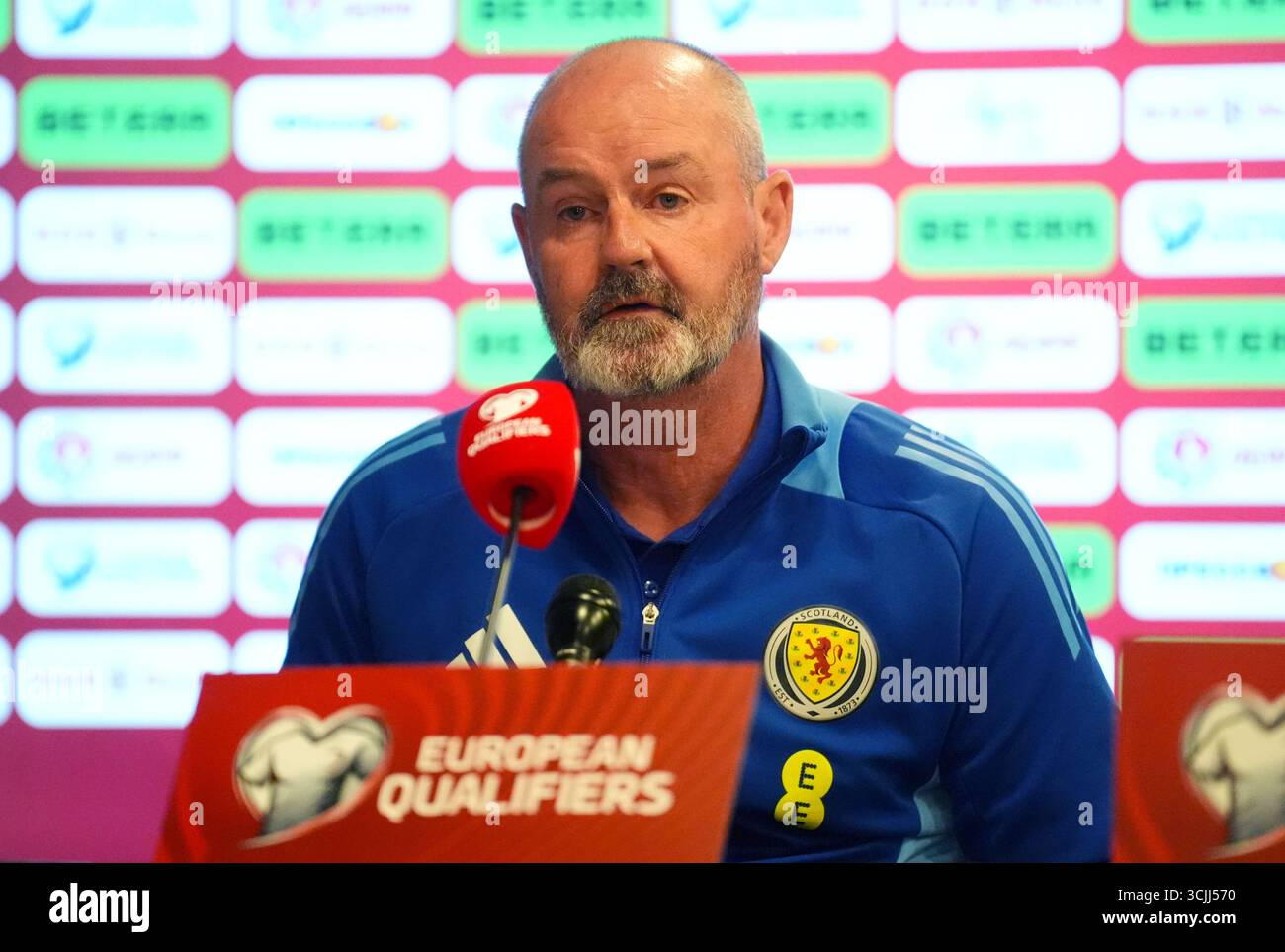 Scotland manager Steve Clarke during a press conference at the ZTE ...