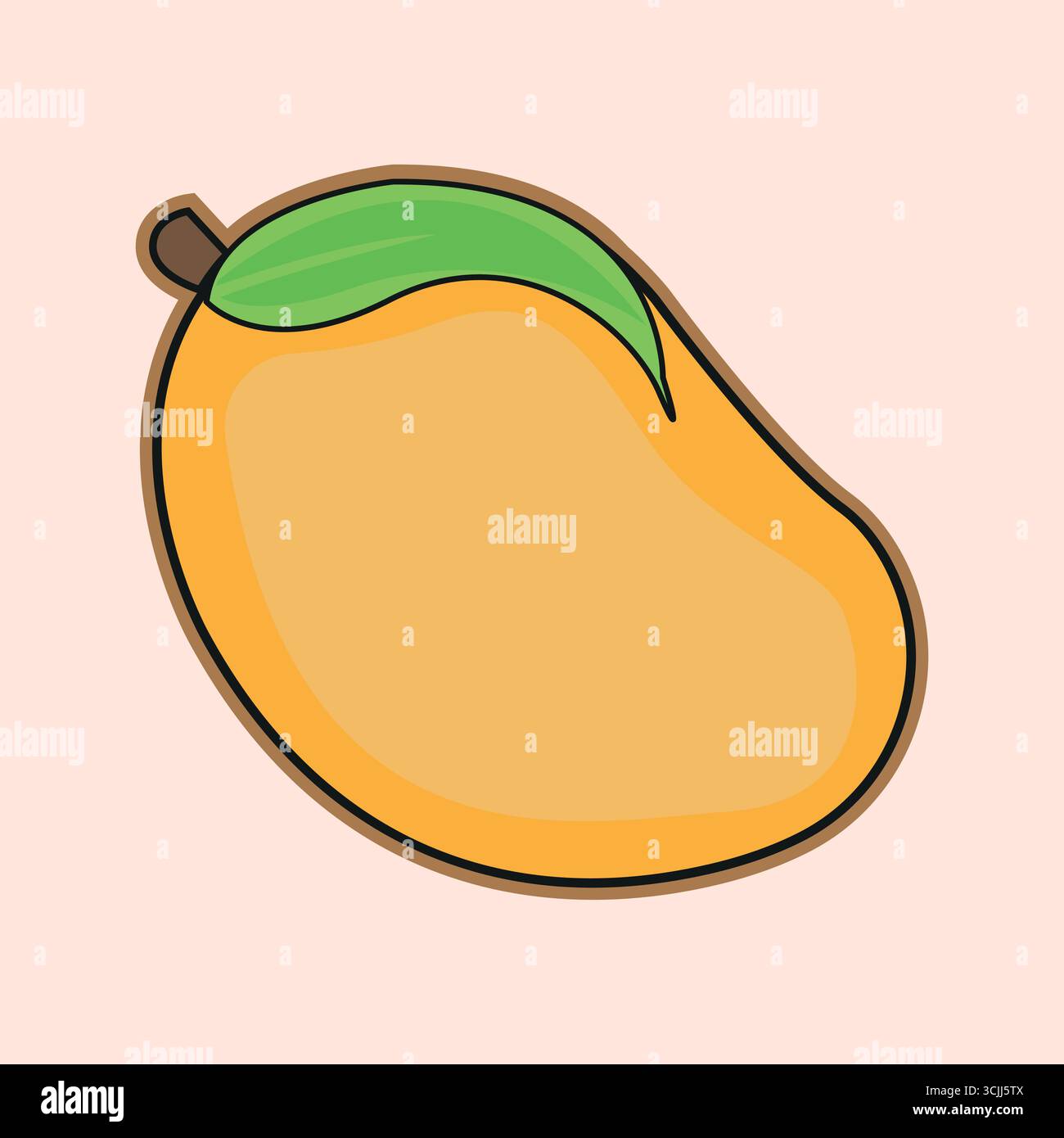 Cartoon mango fruit design Stock Vector Images - Alamy