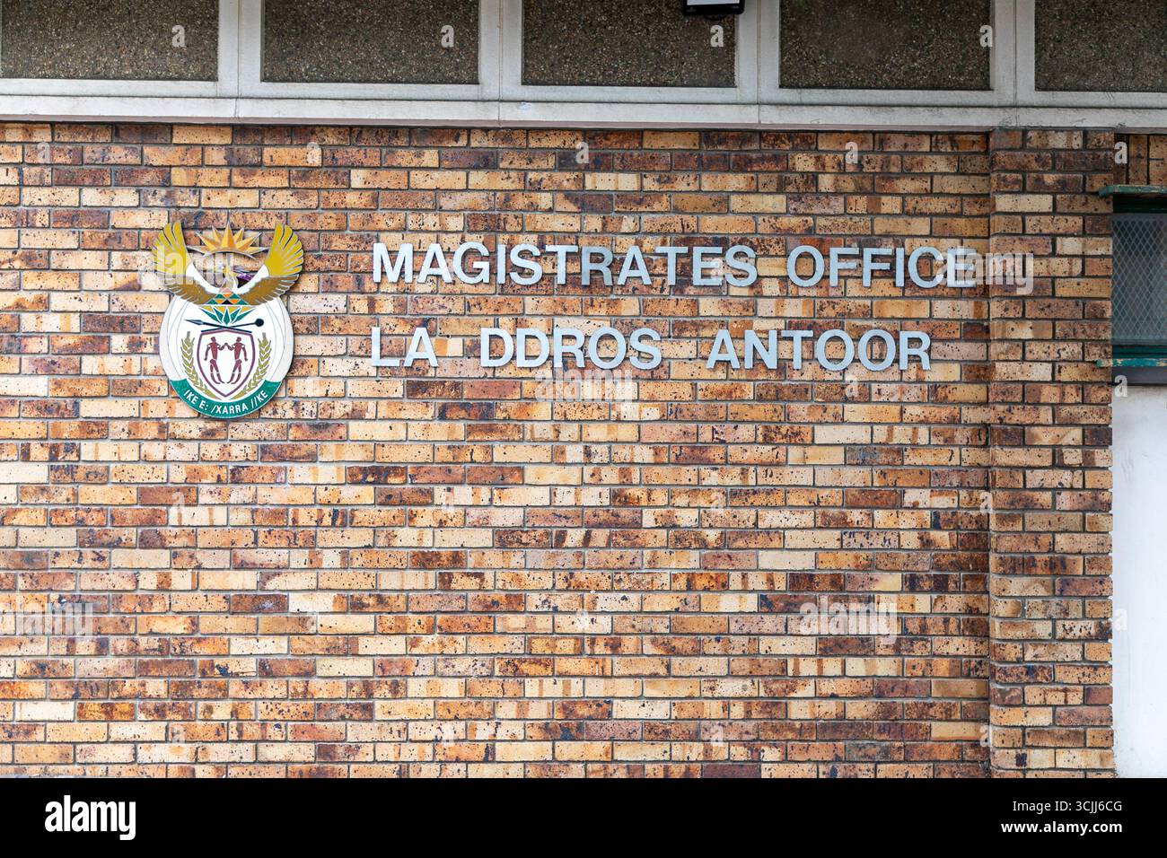 Entrance sign to the magistrates offices in Simons Town, Cape Town ...