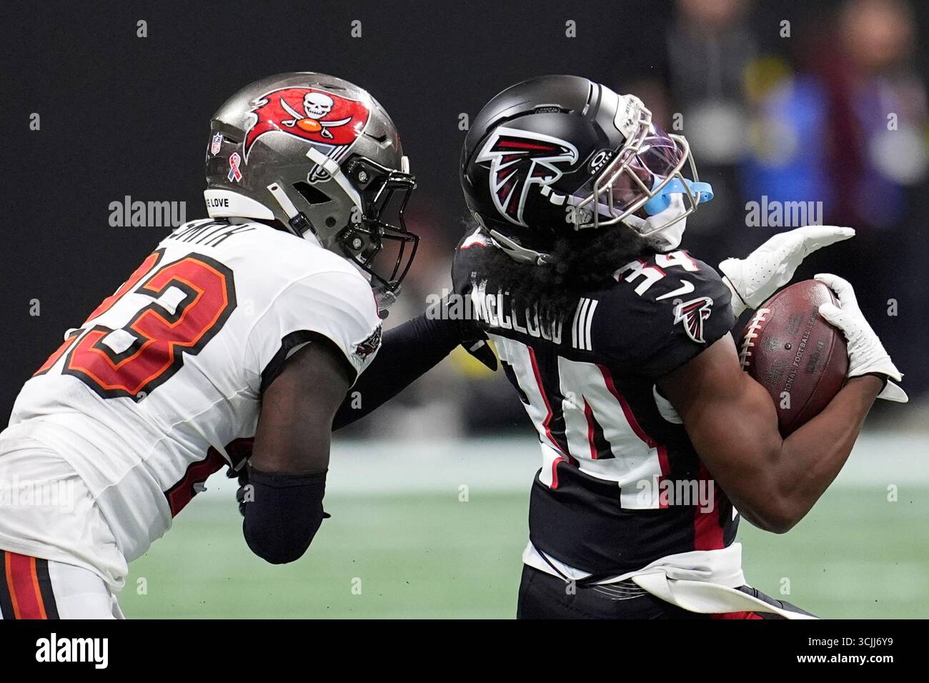 Atlanta Falcons cornerback A.J. Terrell Jr. (24) runs against Tampa Bay ...