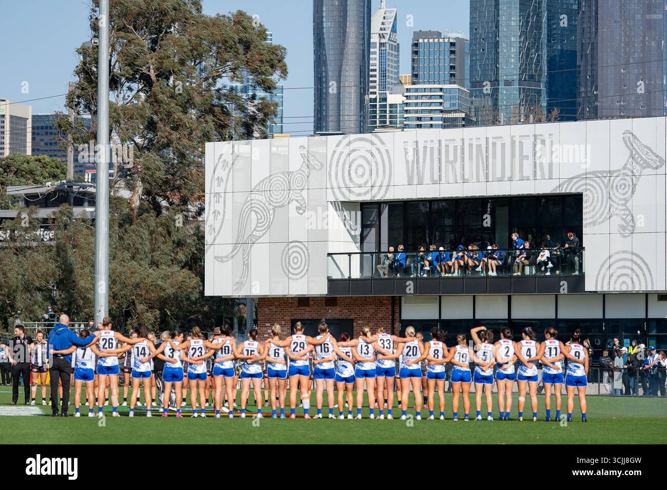 Melbourne, Australia. 07th Sep, 2025. Opening ceremony for the AFLW ...