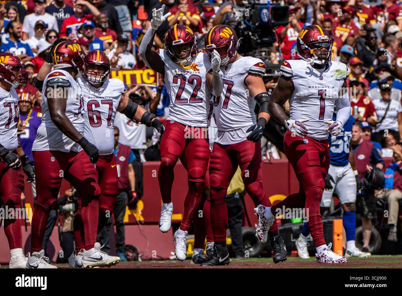 Washington Commanders Running Back Jacoby Croskey-Merritt (22 ...