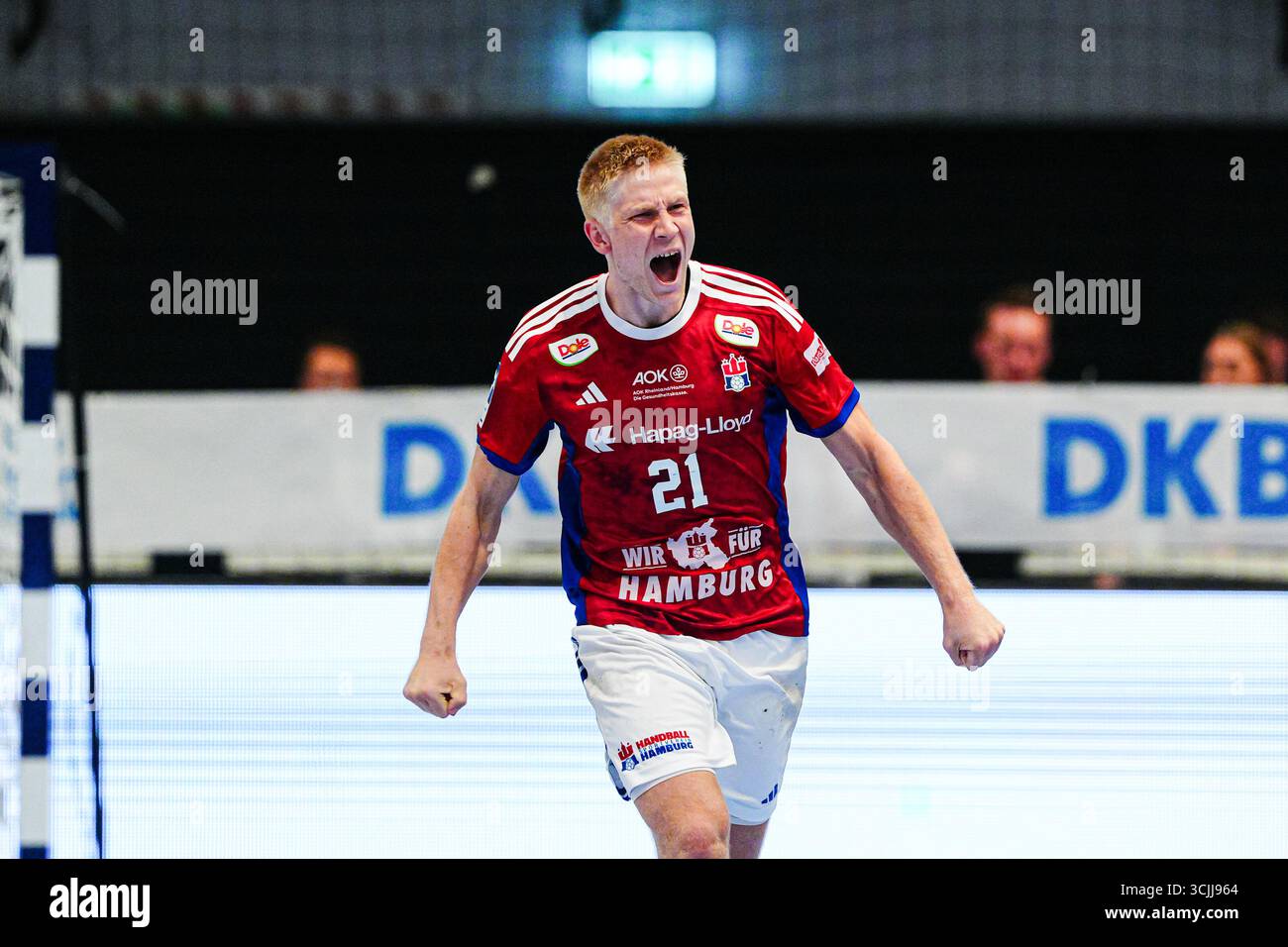 Torjubel Frederik Bo Andersen (Handball Sport Verein Hamburg, #21) GER ...