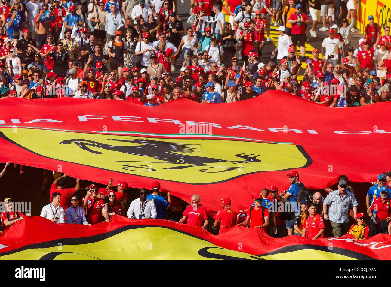 Fans during podium ceremony, F1 Grand Prix of Italy at Autodromo ...