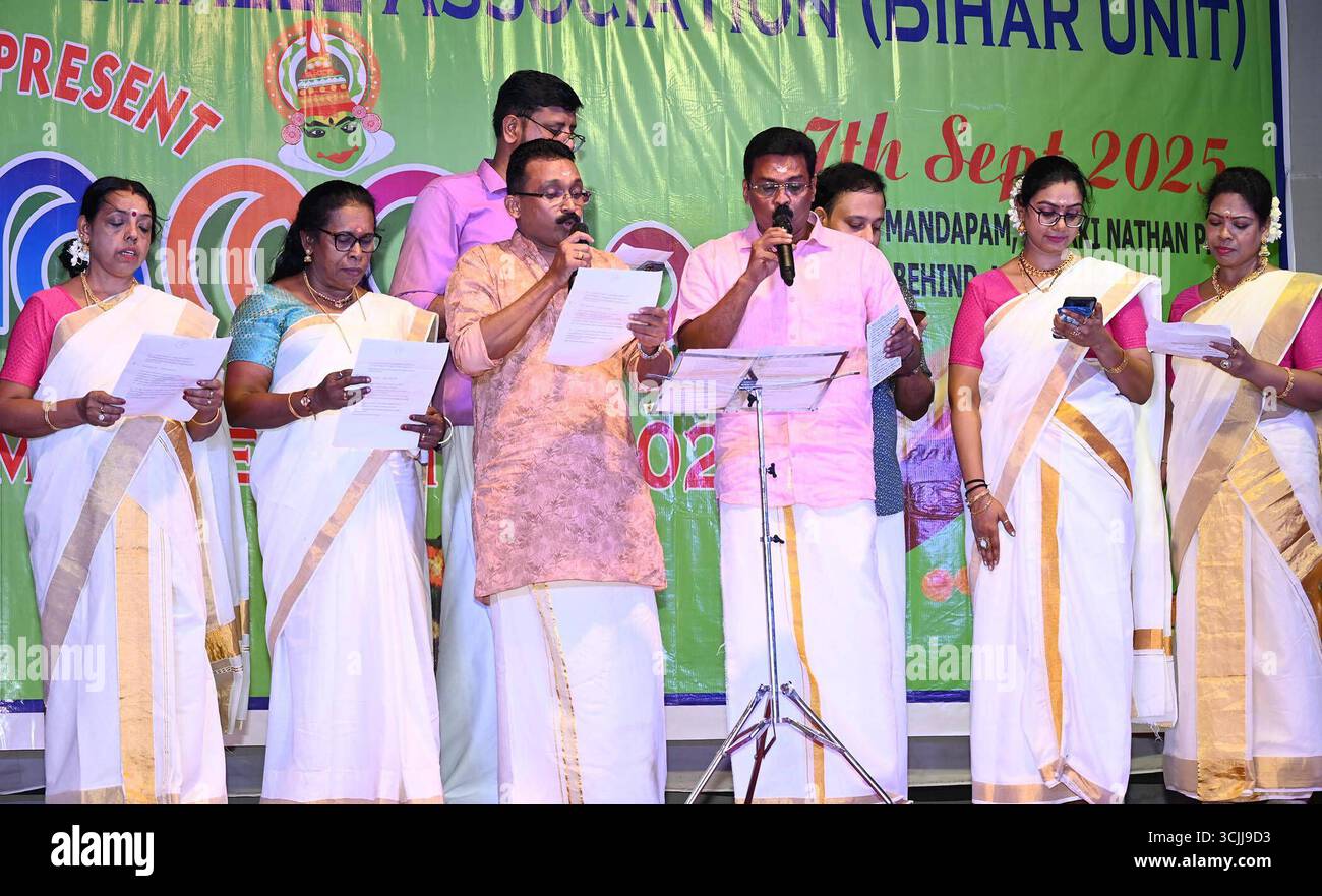 PATNA, INDIA - SEPTEMBER 7: Members of Kerala Kala Samiti performing ...
