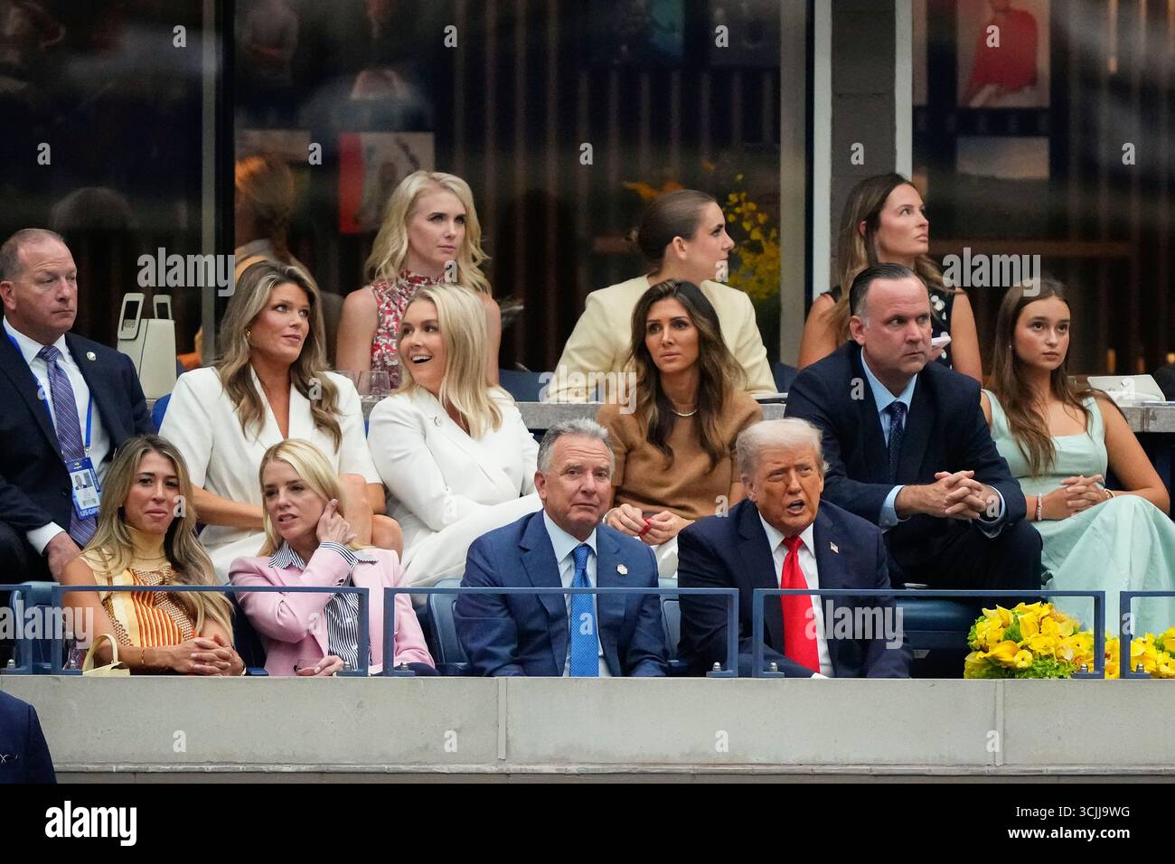 President Donald Trump, joined by Steve Witkoff, U.S. Attorney General ...