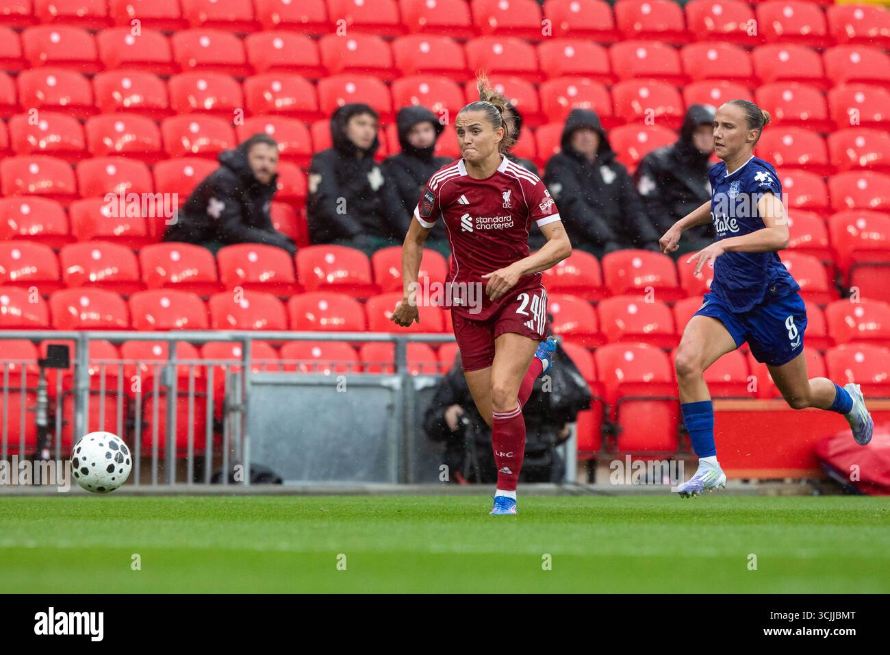 Anfield, Liverpool, England, 7th Septmber 2025 Sam Kerr (24 Liverpool ...