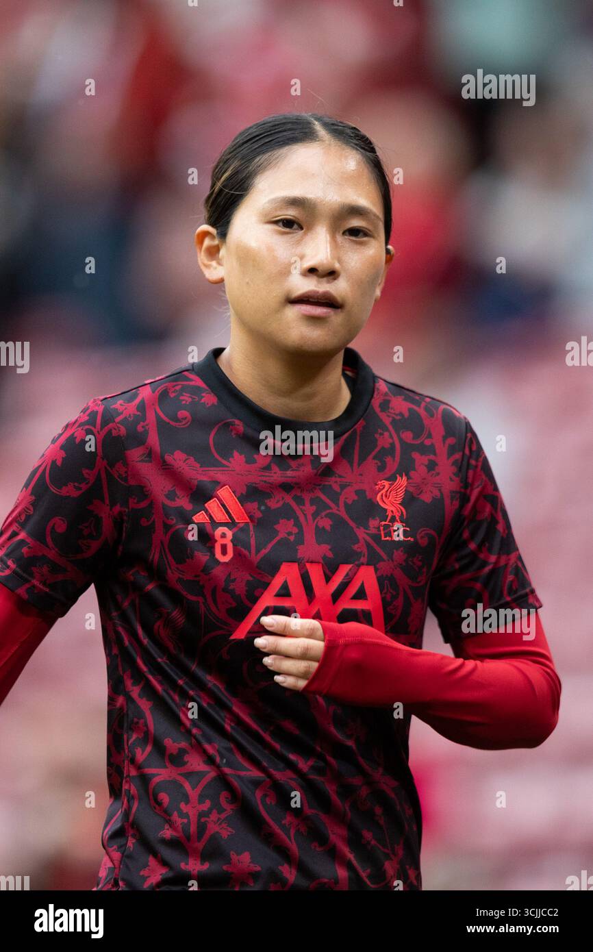 Anfield, Liverpool, England, 7th Septmber 2025 Headshot of Fuka Nagano ...