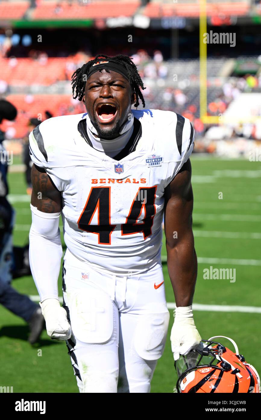 Cincinnati Bengals linebacker Demetrius Knight Jr. (44) walks off the ...