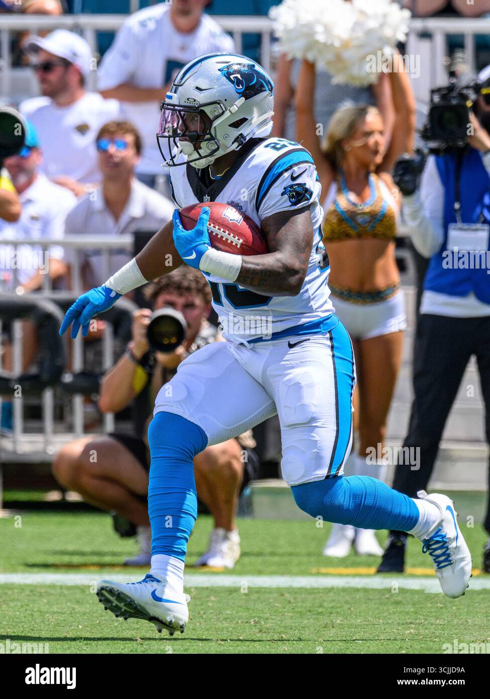 September 7, 2025: Carolina Panthers running back Trevor Etienne (23 ...