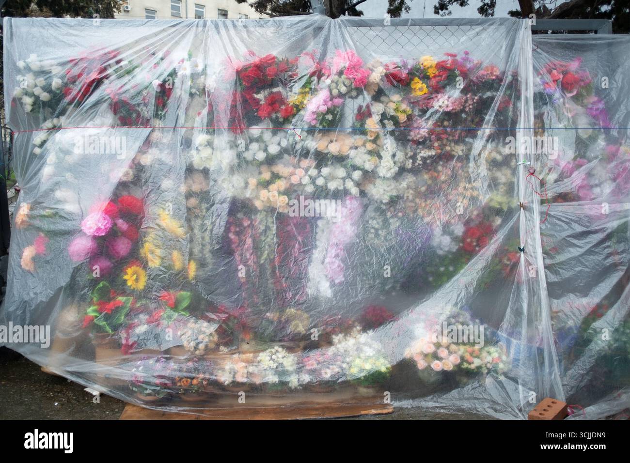 Covered plastic sheet hi-res stock photography and images - Alamy
