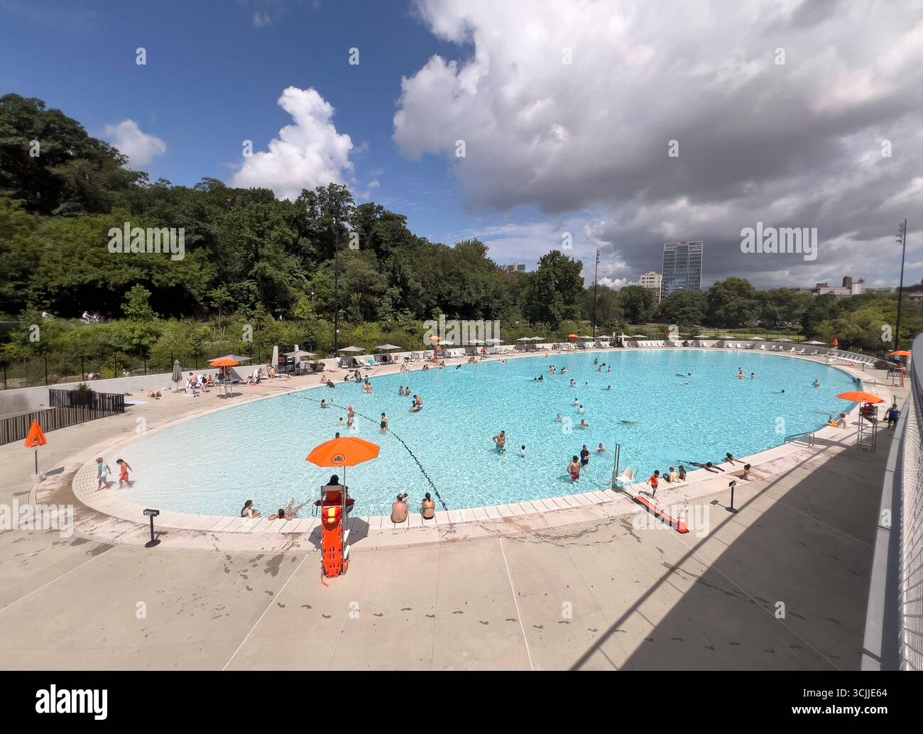 The Gottesman Pool opened in Central Park in June, 2025, as part of the ...