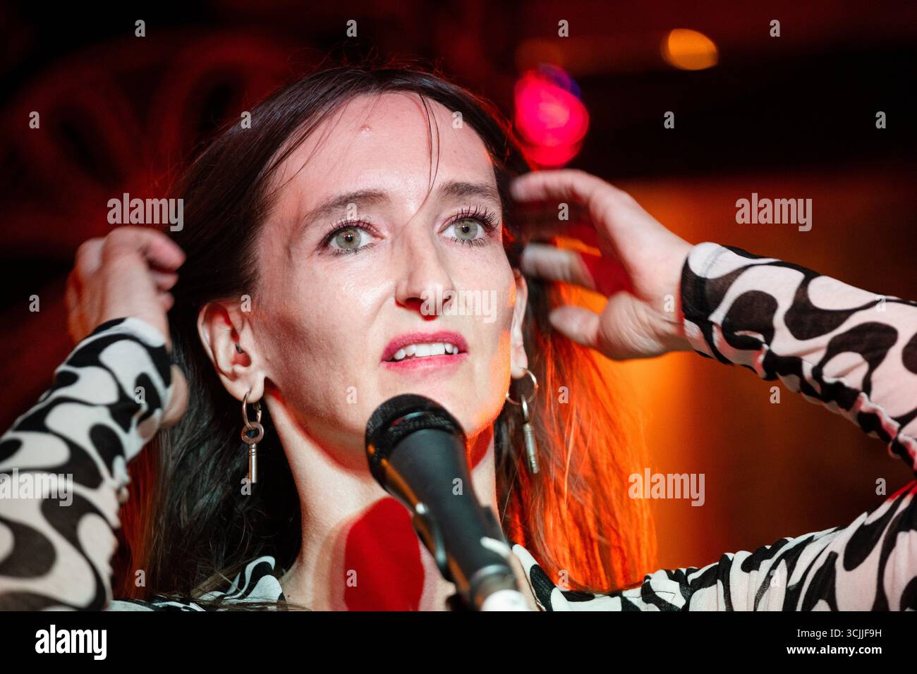 RIA PLAYS, LIVE CONCERT, 2025: The band RIa Plays performing live at The Brit Bar in Weston ...