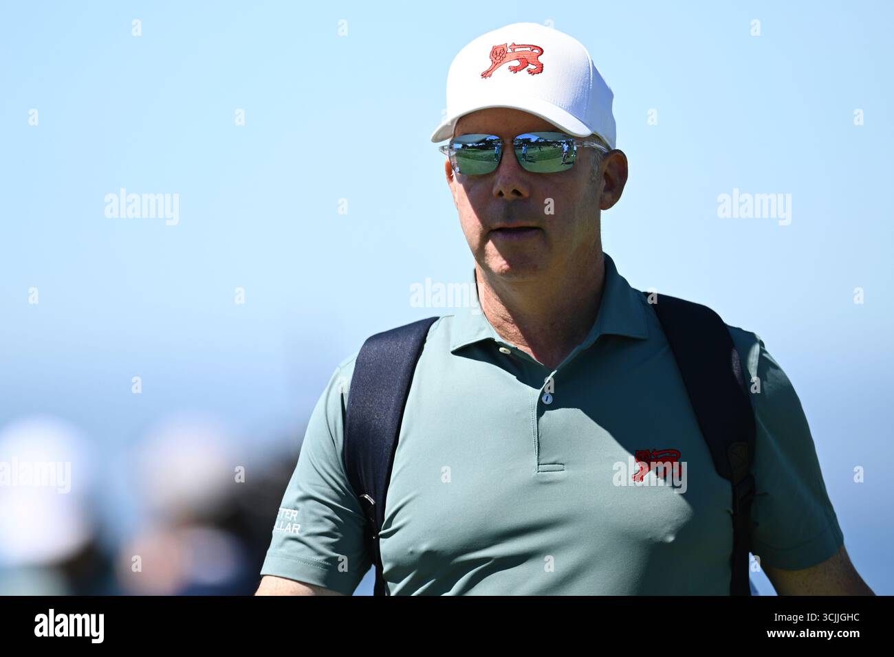 The Great Britain and Ireland team captain Dean Robertson walks on the ...