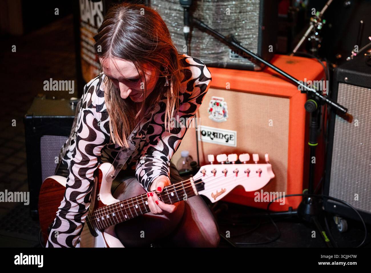 RIA PLAYS, LIVE CONCERT, 2025: The band RIa Plays performing live at The Brit Bar in Weston ...