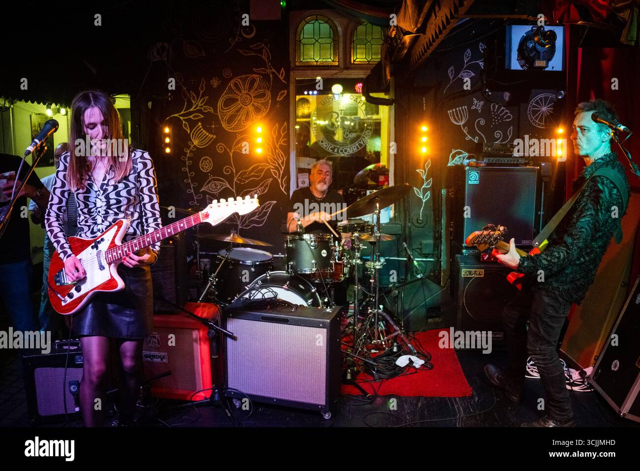 RIA PLAYS, LIVE CONCERT, 2025: The band RIa Plays performing live at The Brit Bar in Weston ...
