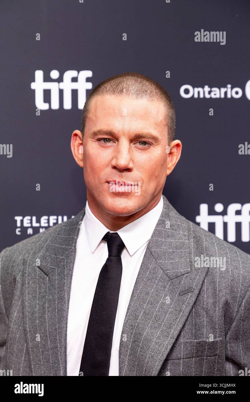 Channing Tatum attends the premiere of "Roofman" at the 2025 Toronto ...