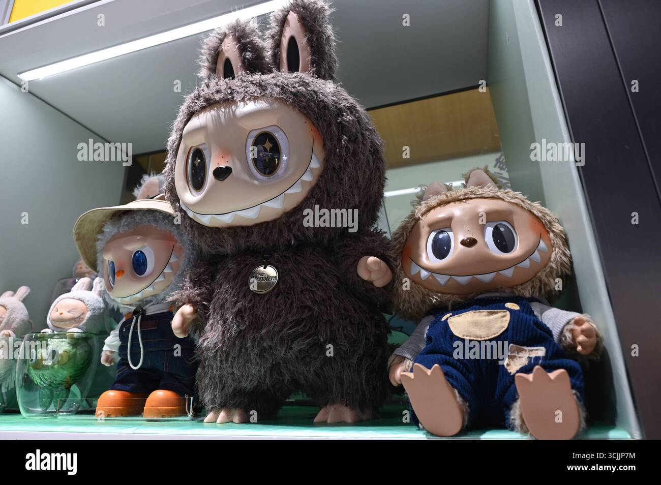 LABUBU in Shenzhen LABUBU products display at the POP MART shop in the ...