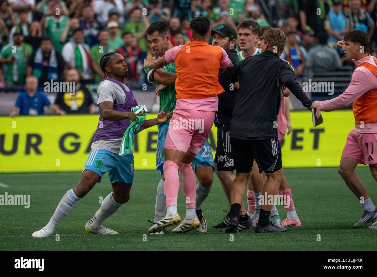 Seattle Sounders FC defender Jackson Ragen (25) and defender Jon Bell ...