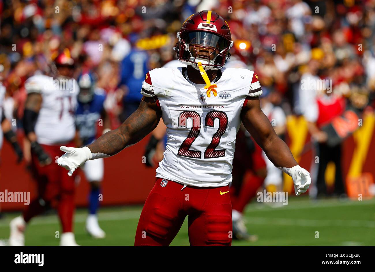 Sept 7, 2025: Washington Commanders RB #22 Jacory Croskey-Merritt ...