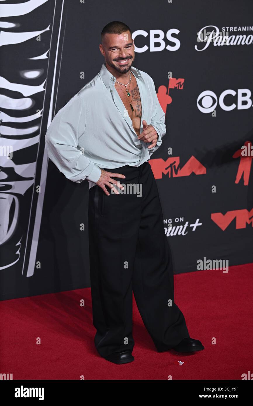 Ricky Martin attending the MTV Video Music Awards 2025 held at the UBS ...