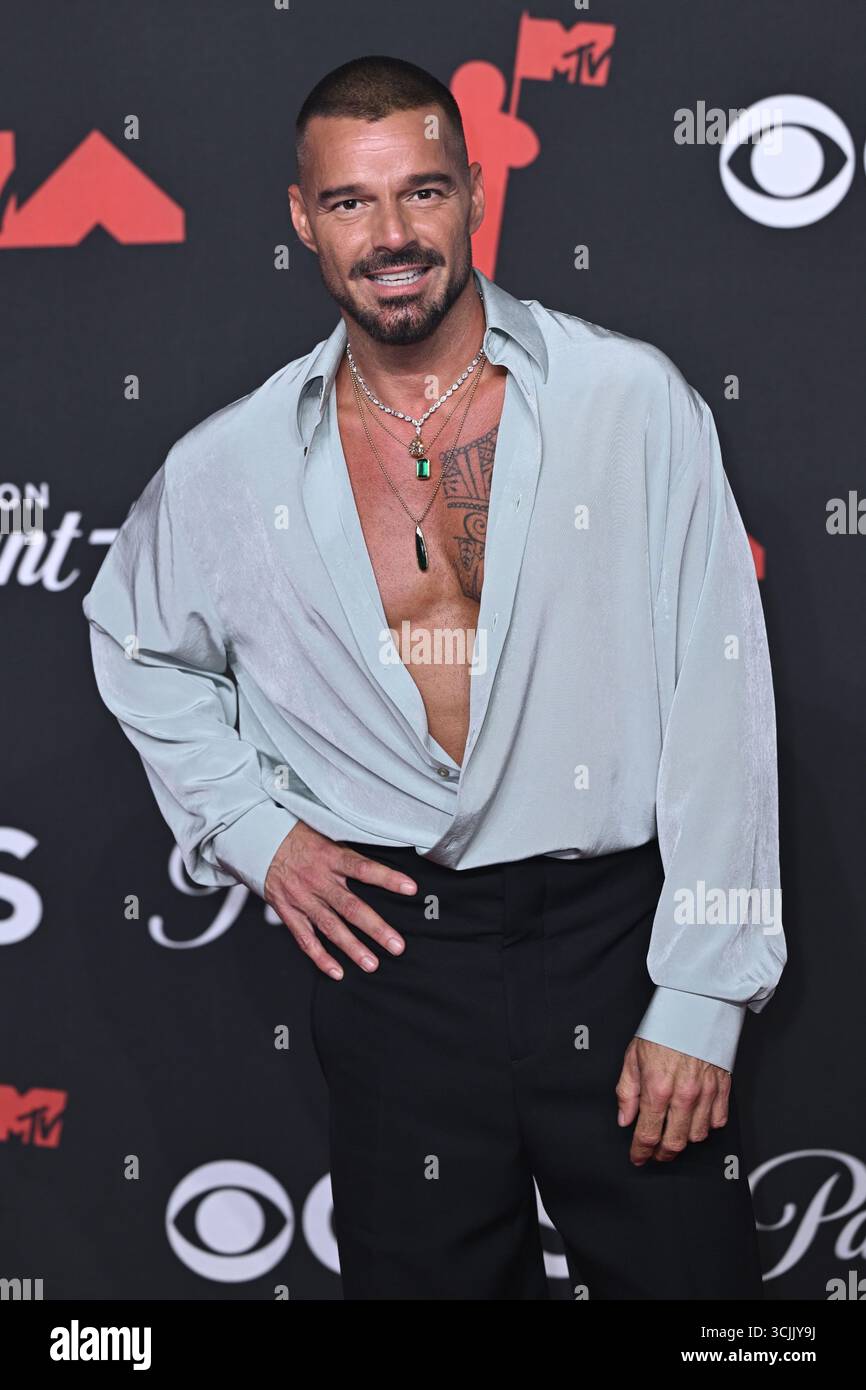 Ricky Martin attending the MTV Video Music Awards 2025 held at the UBS ...