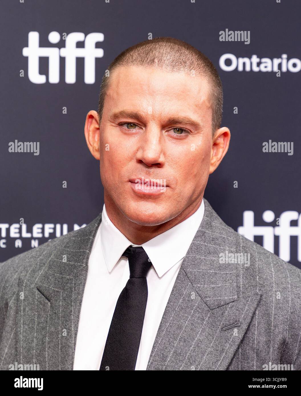 Channing Tatum attends the premiere of "Roofman" at the 2025 Toronto ...