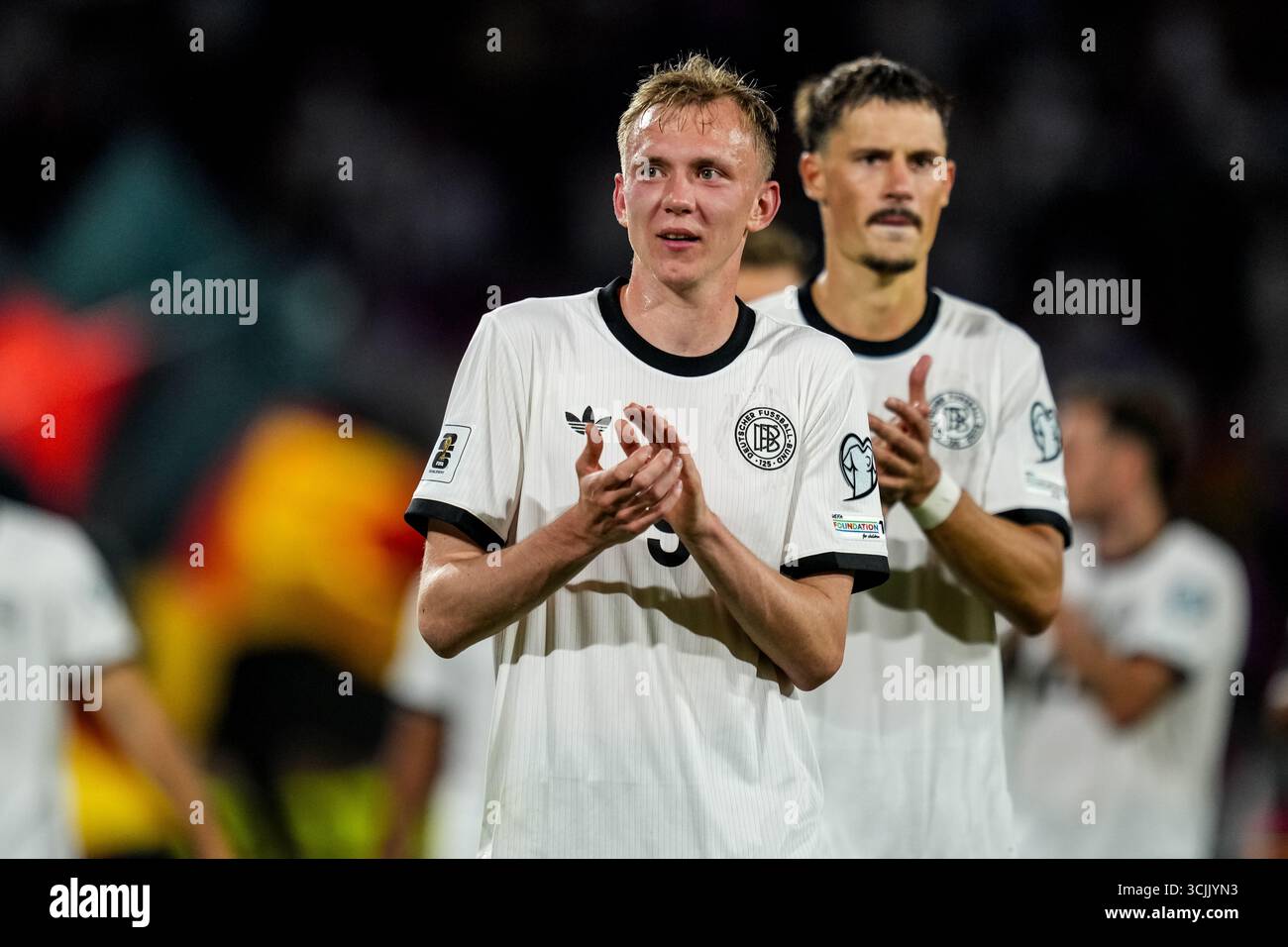 COLOGNE, GERMANY - SEPTEMBER 7: Maximilian Beier of Germany applauds ...