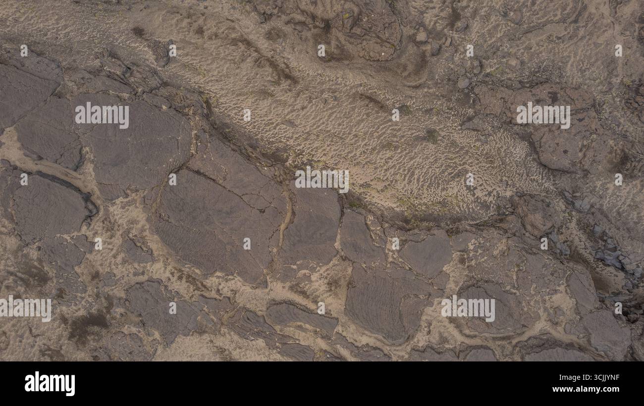 Aerial view glaciers rugged surface hi-res stock photography and images - Alamy