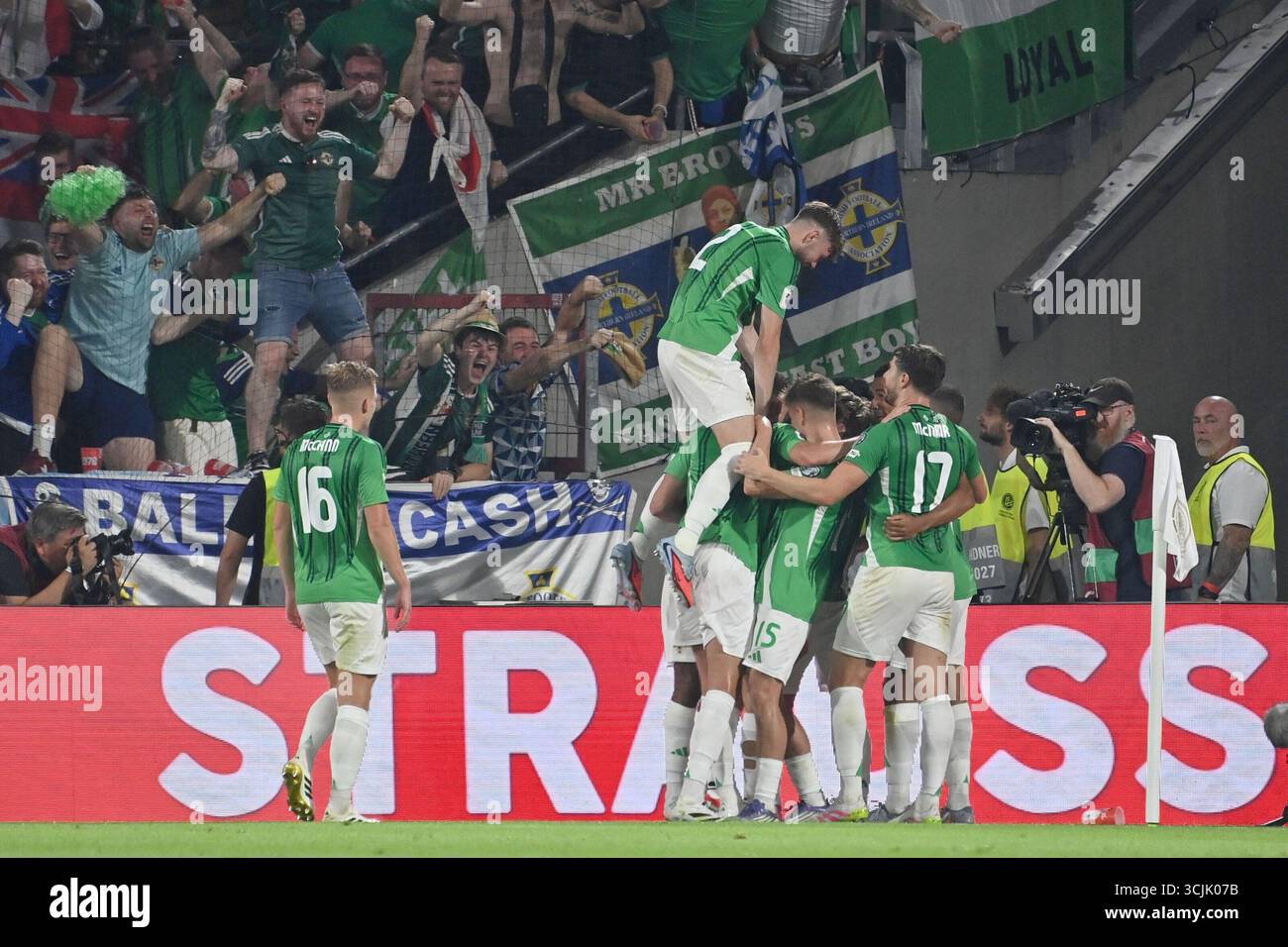 goaljubel Northern Ireland after goal to 1-1, jubilation, joy ...