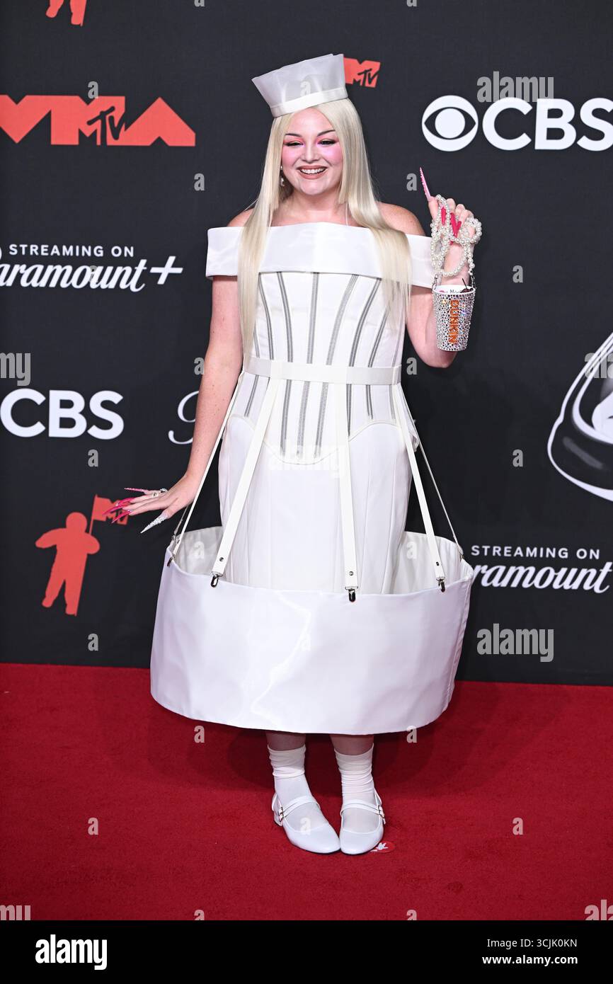 Megan Stalter attending the MTV Video Music Awards 2025 held at the UBS ...