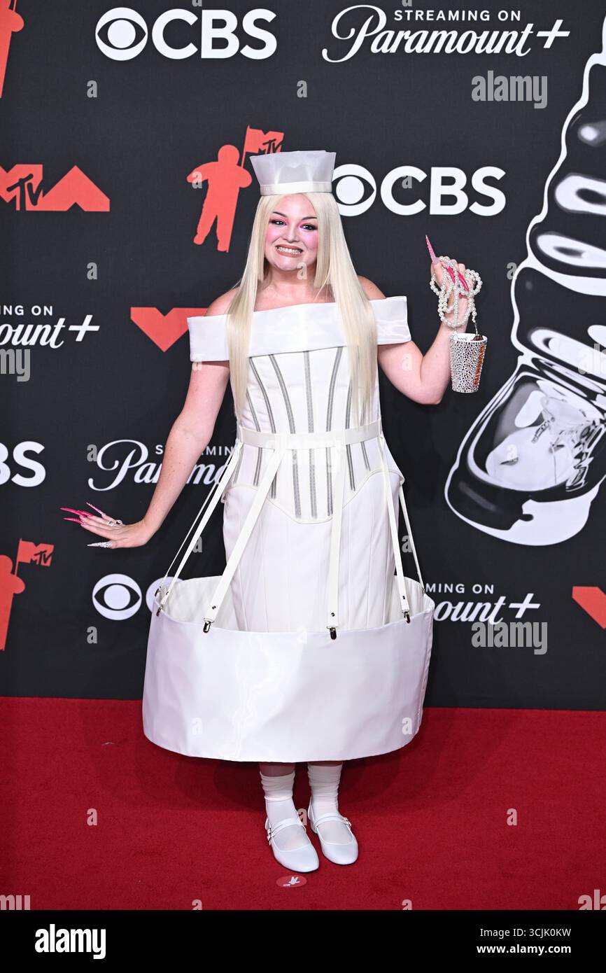 Megan Stalter attending the MTV Video Music Awards 2025 held at the UBS ...