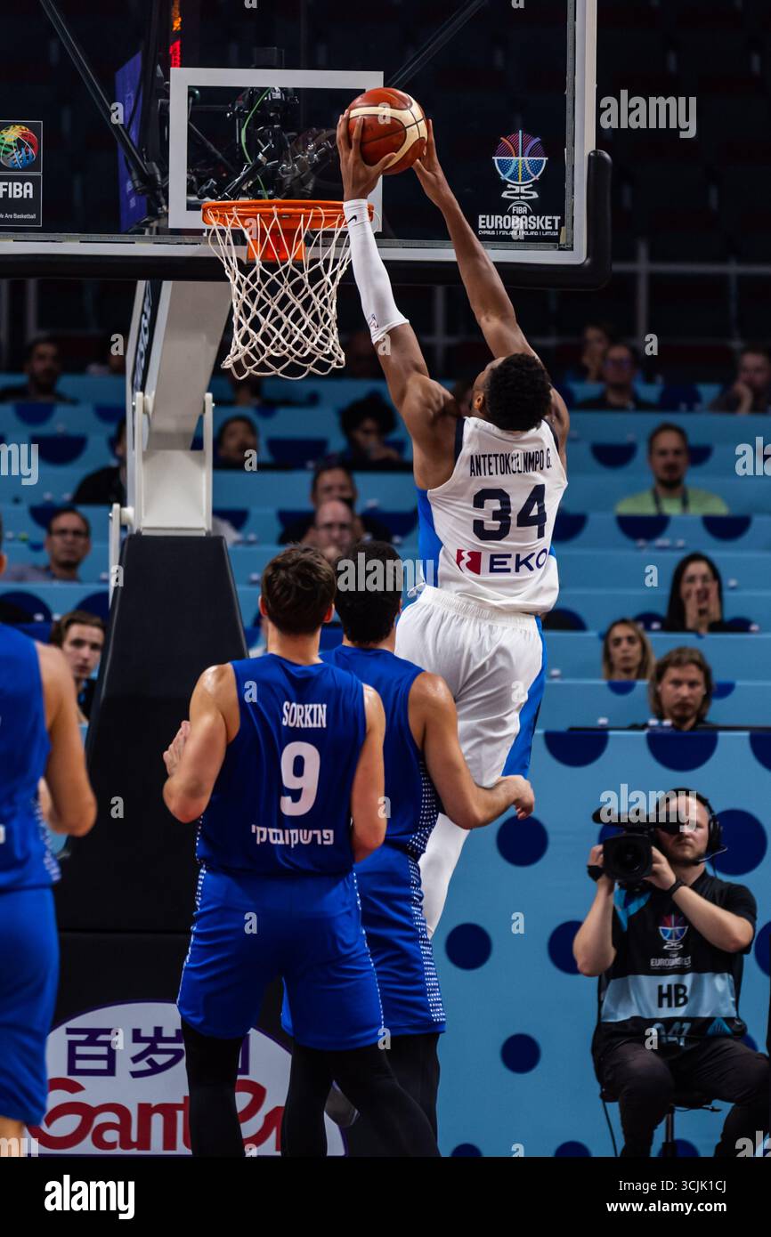 07.09.2025, Riga Arena, Riga, LAT, Eurobasket 205, Basketball ...