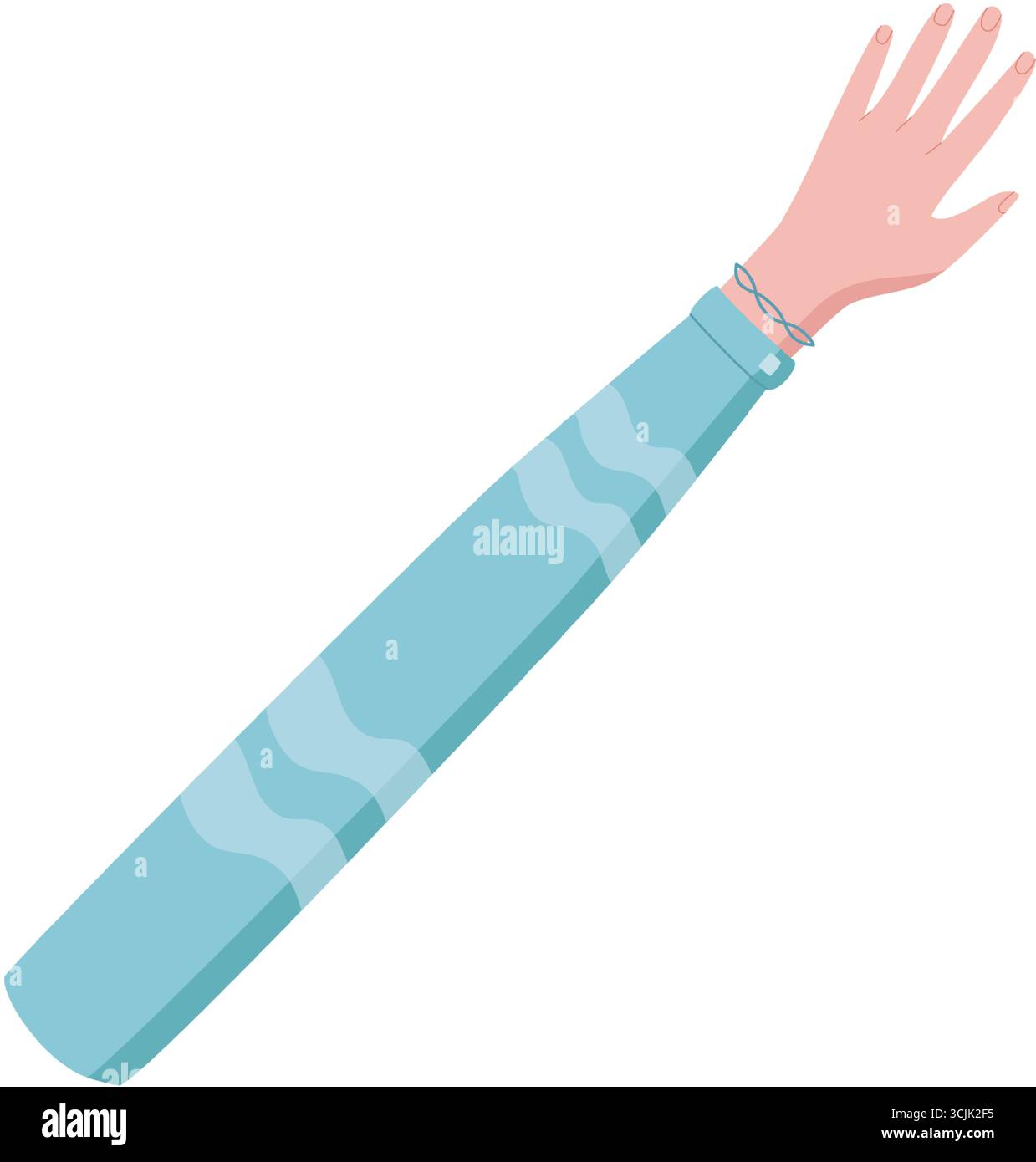Raised Colorful Hand Symbol Cartoon Stock Vector Image & Art - Alamy