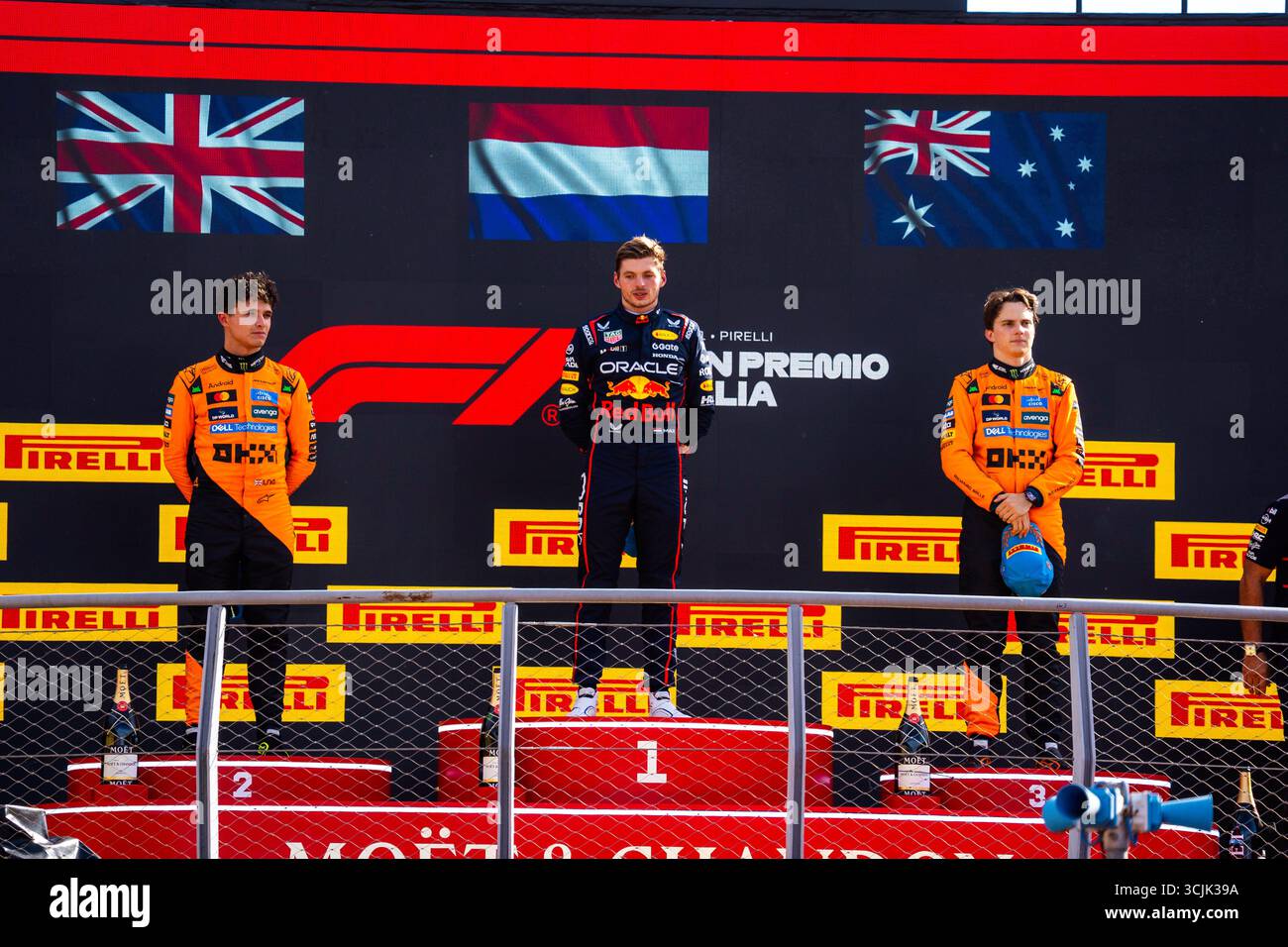 9/7/2025 - Podium of the raceduring the Formula 1 Pirelli Gran Premio d ...