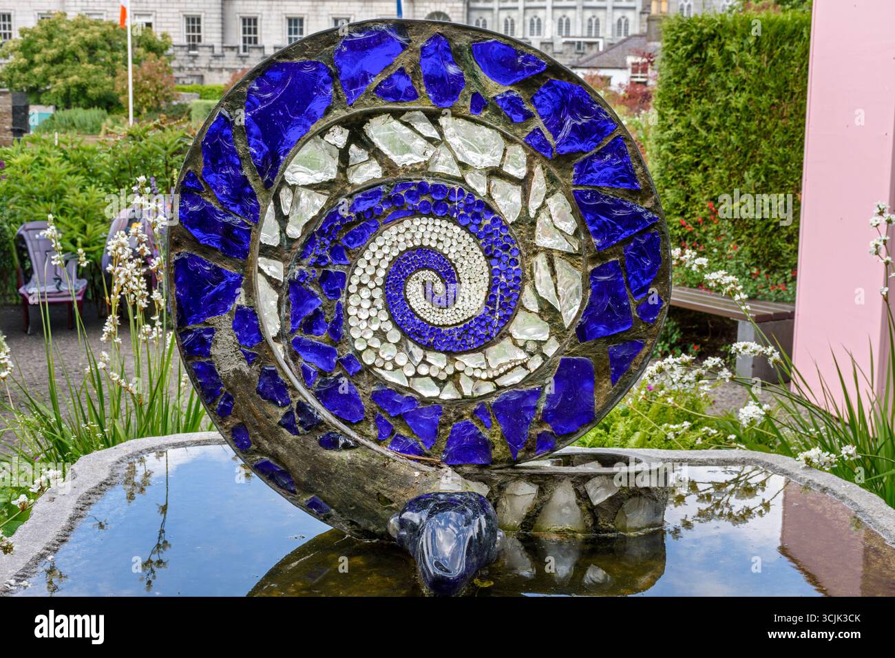 Coiled Water Serpent sculpture, Dubh Linn Gardens, Dublin, Ireland ...