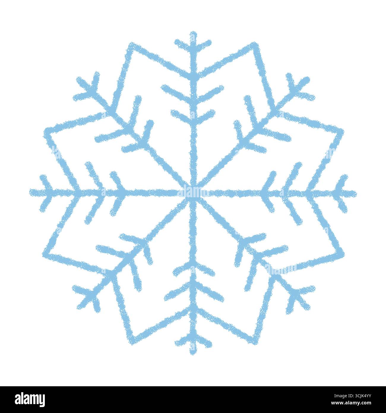 Isolated blue snowflake hand Stock Vector Images - Alamy
