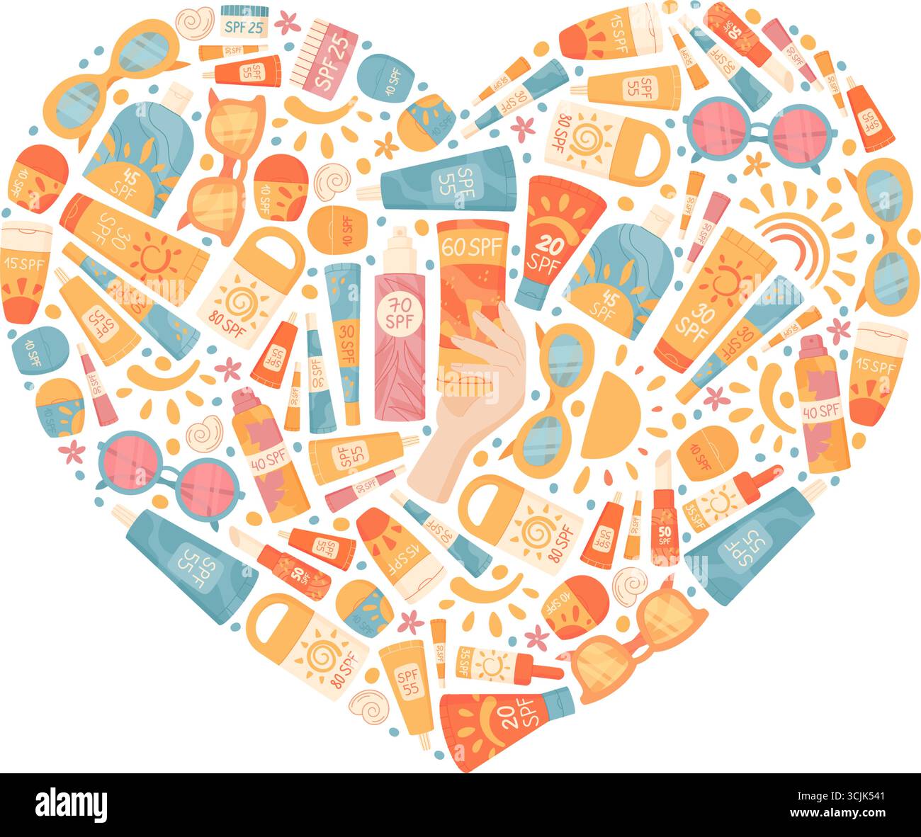 Skincare product template sunscreen Stock Vector Images - Alamy