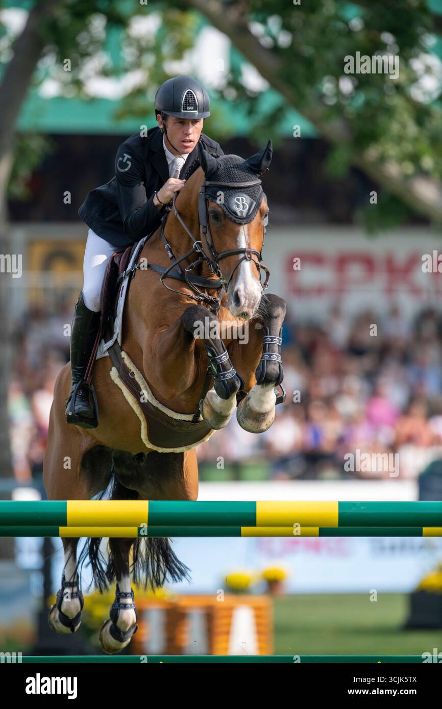 Calgary, Alberta, Canada, 7 September 2025. Scott Brash (GBR) riding ...