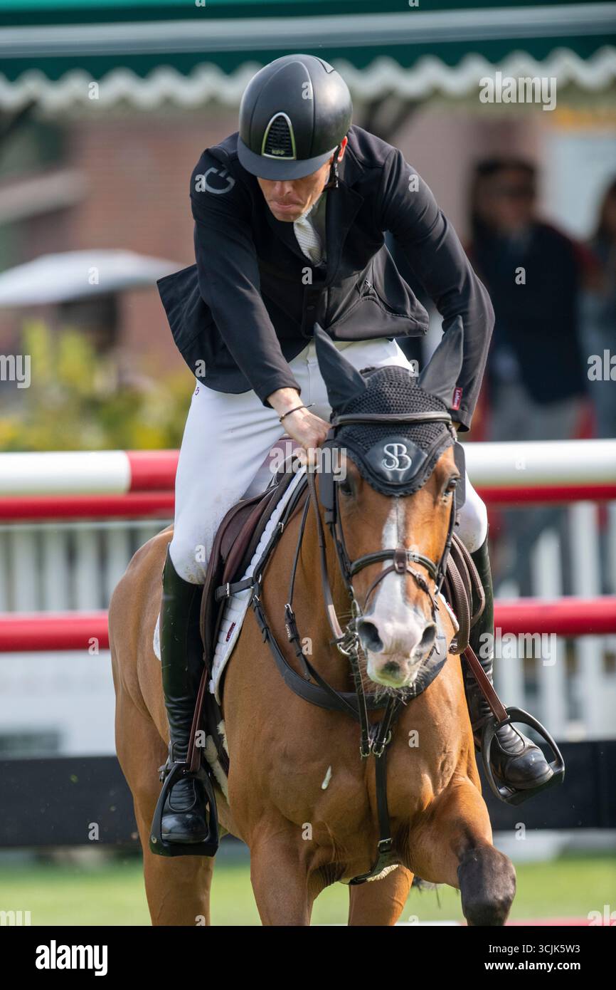 Calgary, Alberta, Canada, 7 September 2025. Scott Brash (GBR) riding ...