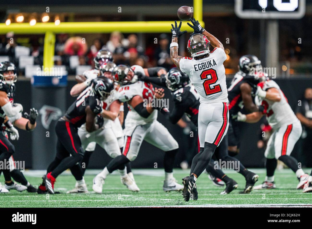 Tampa Bay Buccaneers wide receiver Emeka Egbuka (2) makes a catch ...